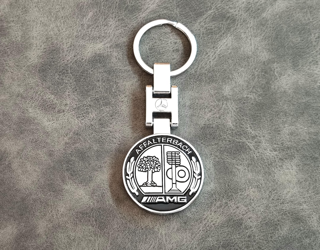 Mercedes Amg Keychain Logo Metal Affalterbach Keyring Car Accessories ...