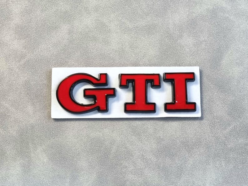 Gti Emblem Sticker Rear Trunk Logo Badge Mk7 Mk6 Mk8 Car Accessories - Etsy