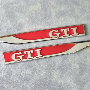 Gti Logo Emblem Side Wing Fender Badge Sticker Mk7 Mk8 Mk6 Car ...