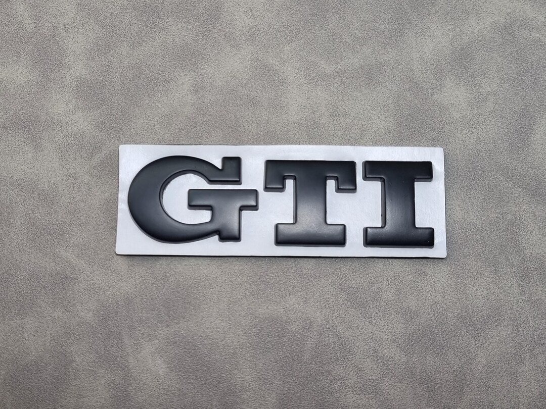 Gti Emblem Sticker Black Rear Trunk Logo Badge Mk7 Mk6 Mk8 Car ...