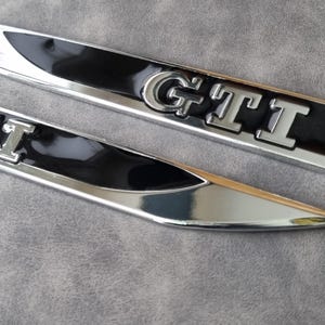 Gti Logo Emblem Black Side Wing Fender Badge Sticker Mk7 Mk8 Mk6 Car ...