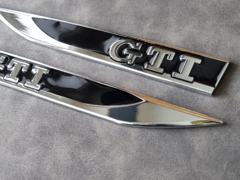 Gti Logo Emblem Black Side Wing Fender Badge Sticker Mk7 Mk8 Mk6 Car ...