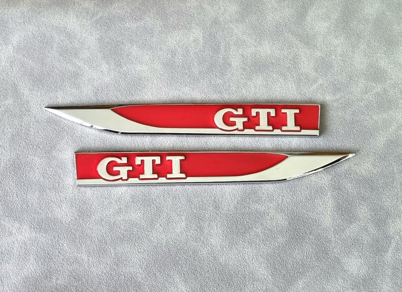 Gti Logo Emblem Side Wing Fender Badge Sticker Mk7 Mk8 Mk6 Car ...