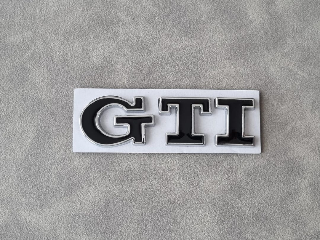 Gti Emblem Sticker Black Rear Trunk Logo Badge Mk7 Mk6 Mk8 Car ...