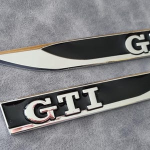 Gti Logo Emblem Black Side Wing Fender Badge Sticker Mk7 Mk8 Mk6 Car ...