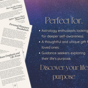 Personalized Natal Chart Reading Custom Astrology Birth Chart With ...
