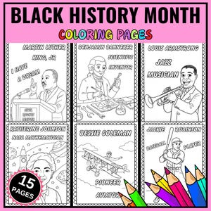 African American Heroes Coloring Worksheets, Important Figures in Black ...