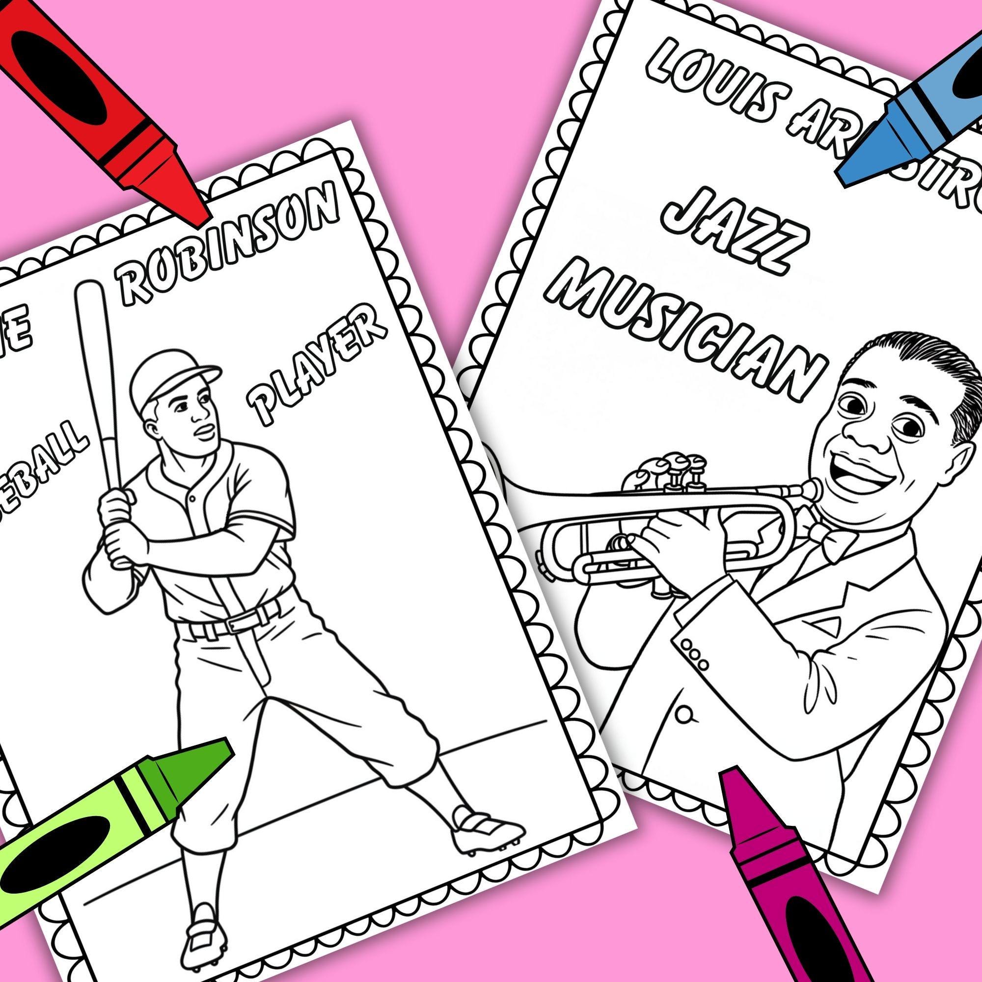 African American Heroes Coloring Worksheets, Important Figures in Black ...