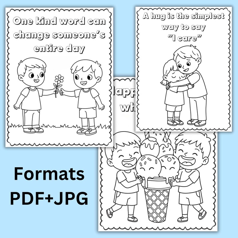 Kindness Specialized Coloring Inspirational Quotes Sheets, Printable ...