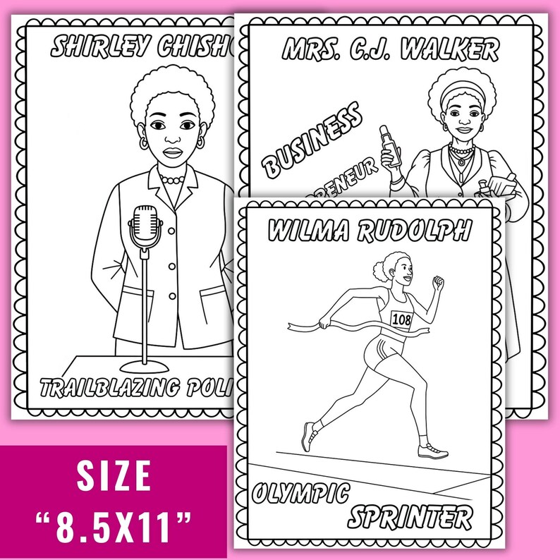 African American Heroes Coloring Worksheets, Important Figures in Black ...