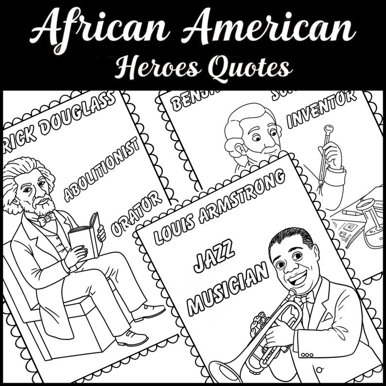 Black History Month Coloring Pages for Students | African American ...