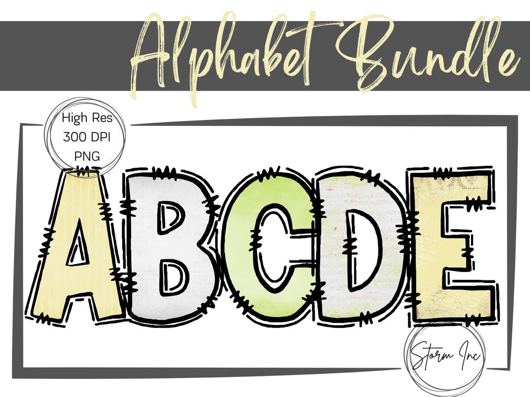 Alphabet Doodle Delightful Day Printable Alphabet Doodle Letters Doodle ...