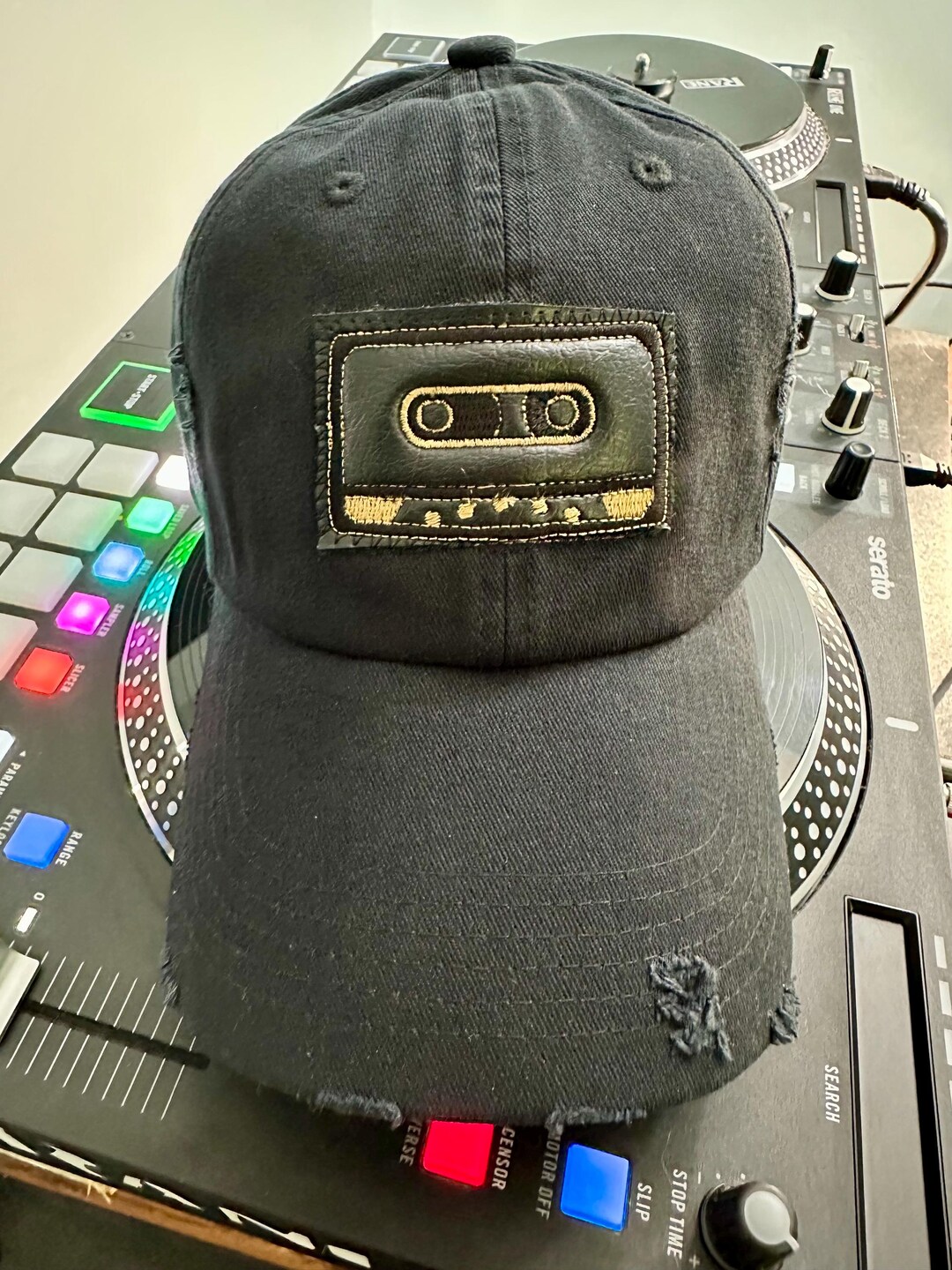 Custom Vintage Look Cassette Tape Cap With X on the Side to Represent ...