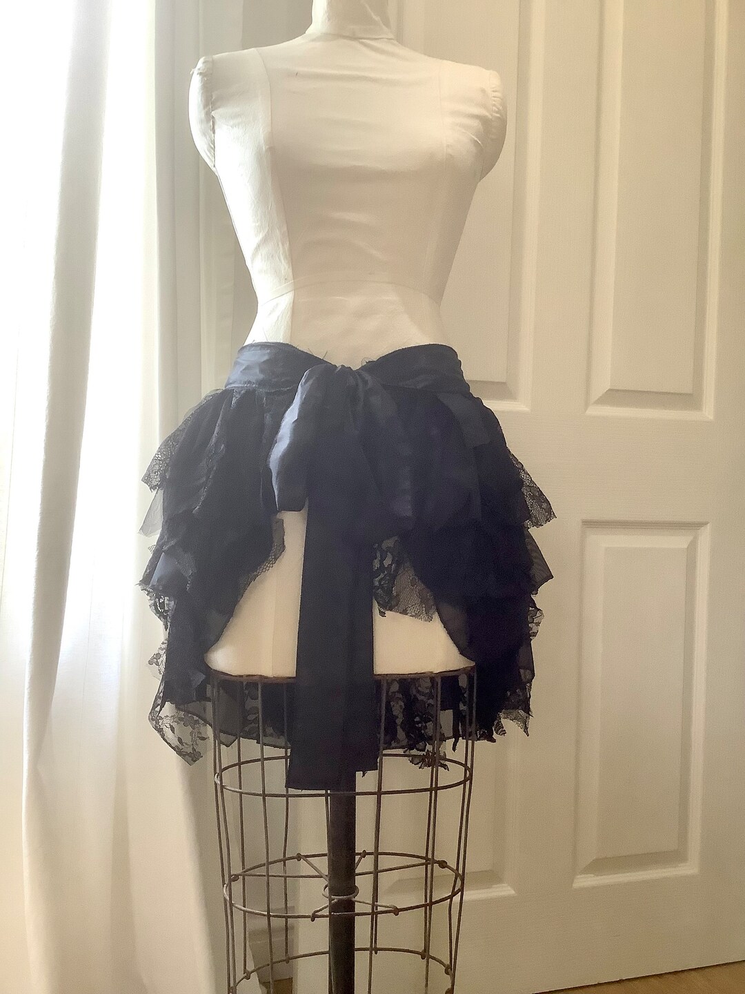Black Gypsy, Rags, Burlesque, Fairy, Festival Bustle Skirt. - Etsy