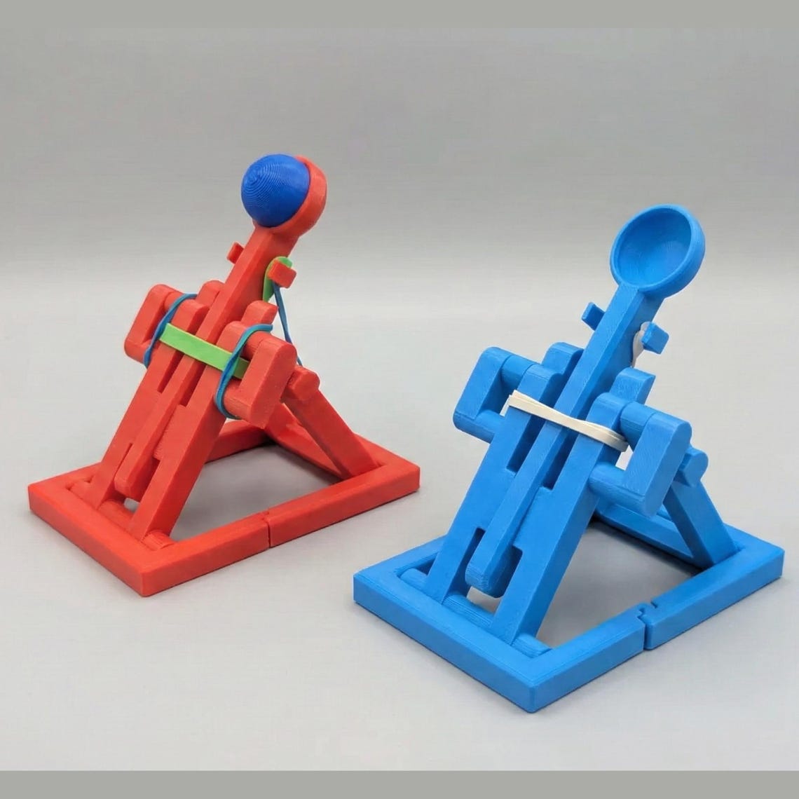Mini Catapult STL | 3D Printable Rubber Band Launcher | Marshmallow ...