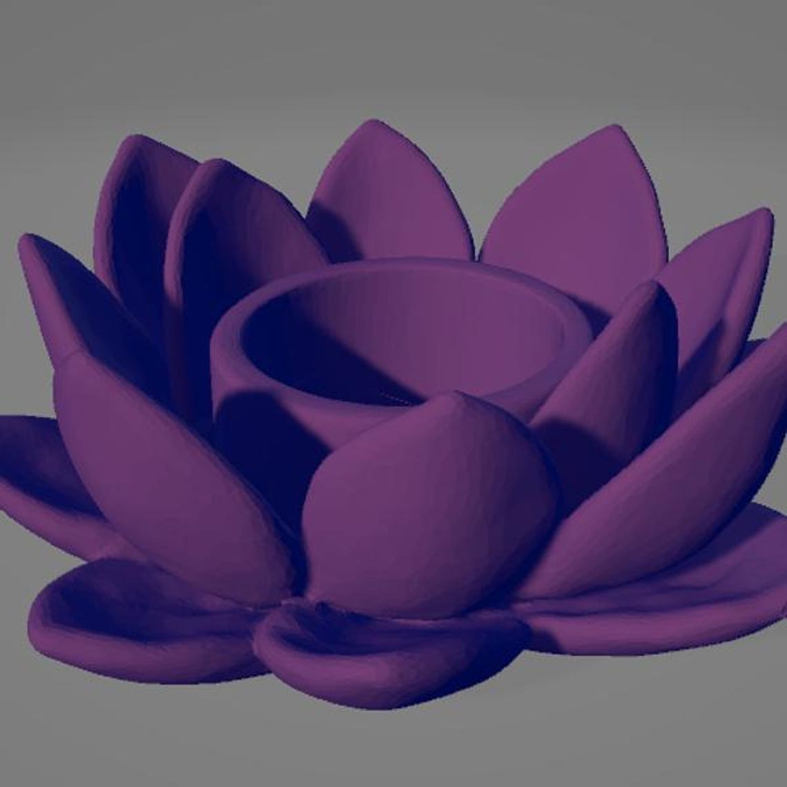 Lotus Flower Tealight Holder STL | 3D Printable Candle Base | Zen Bloom ...