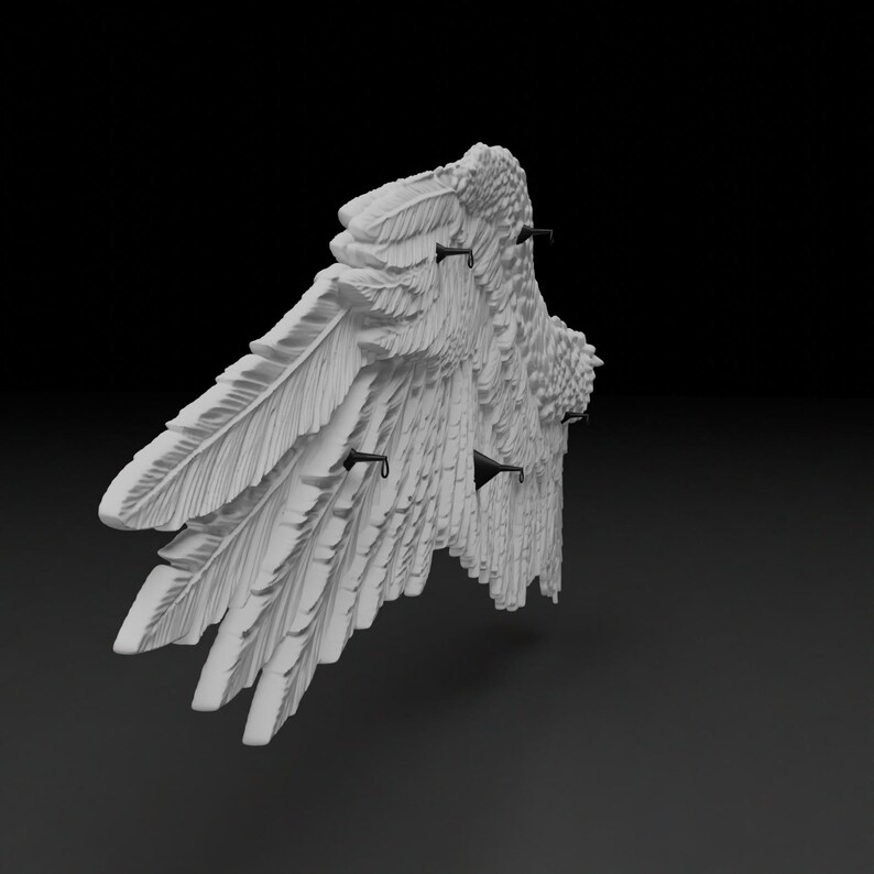 Angel Wings STL File | 3D Printable Wall Decor | Angel Wall Art Digital ...