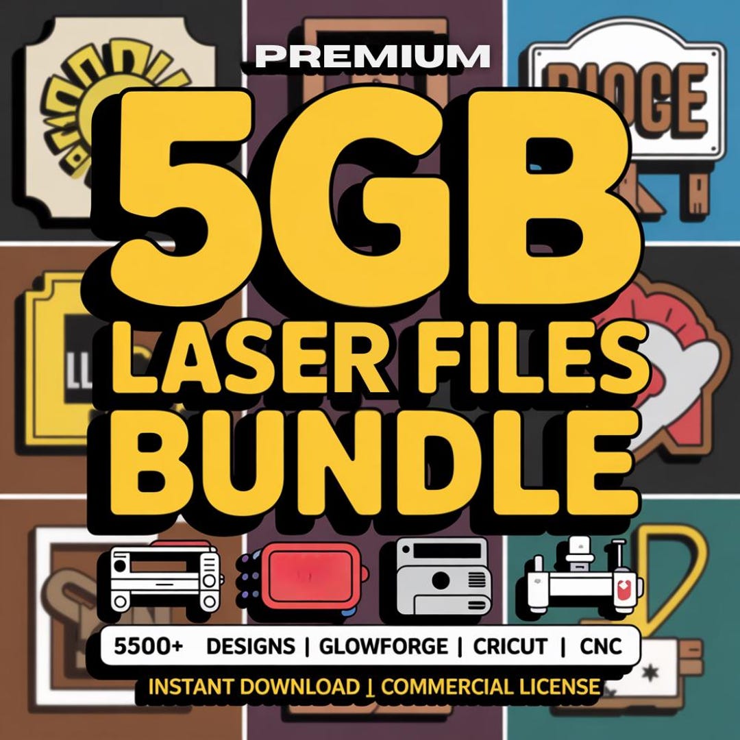 Massive Laser Cut Files Bundle for Crafters and Small Businesses, High ...