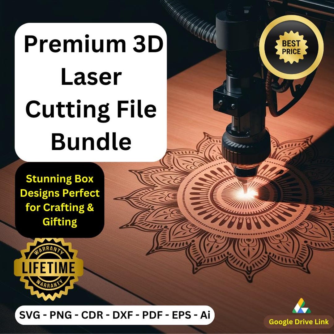 Ultimate 3D Laser Cutting Digital File Bundle – Premium Box Designs for ...