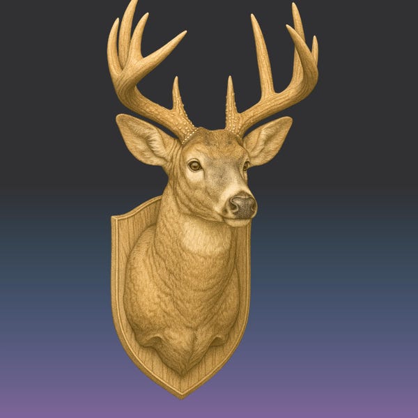 Mounted Heads 3d - Etsy UK