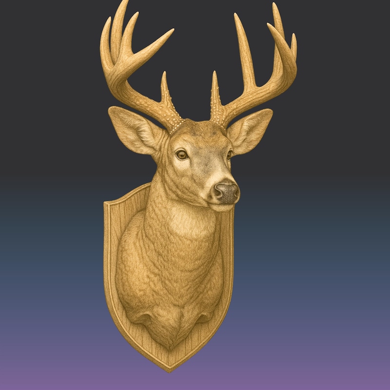 Mounted Heads 3d - Etsy UK