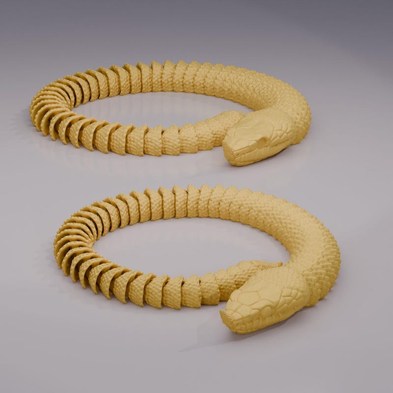 3d Rattle Snake Print - Etsy