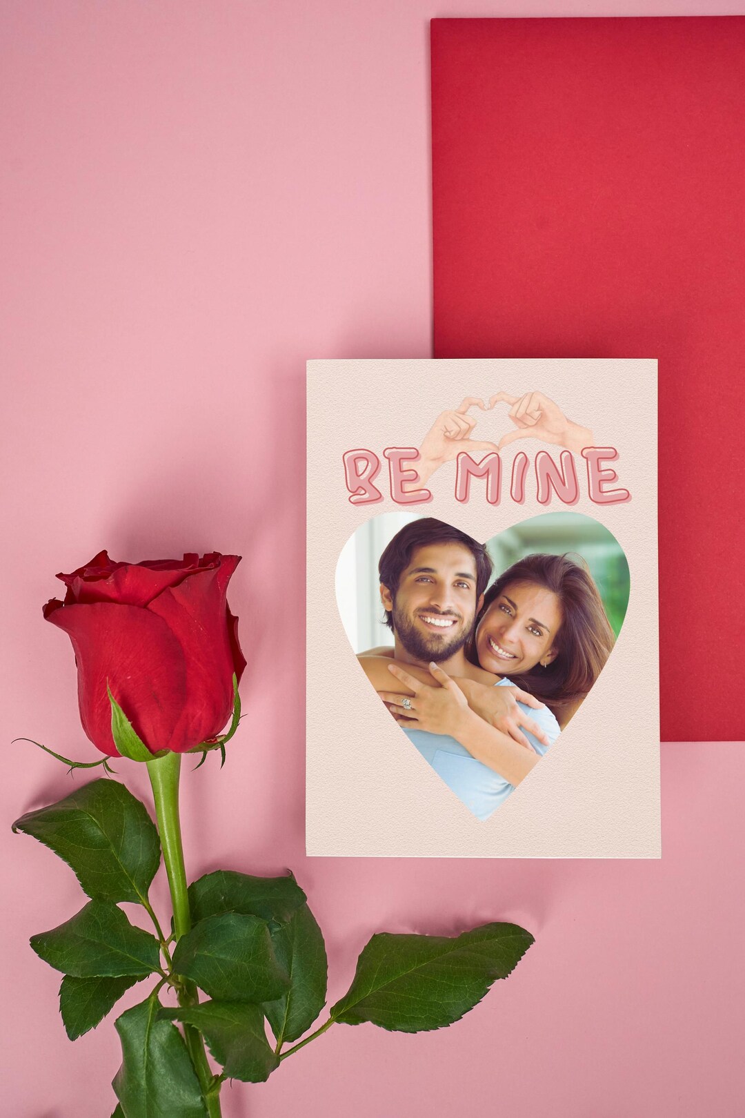 Customizable Valentine's Day Card to Print With Photo be Mine Card ...