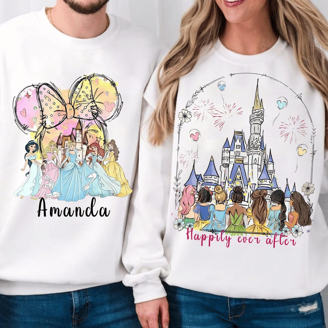 Custom Watercolor Castle Characters Png, Custom Girl Trip Png, Named ...