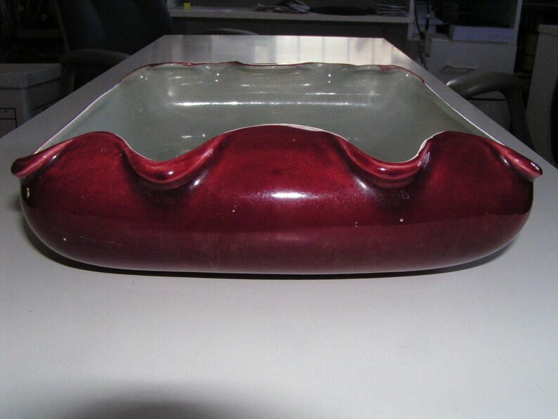 Rare Vintage Red Wing Pottery Centerpiece Console Bowl - Etsy
