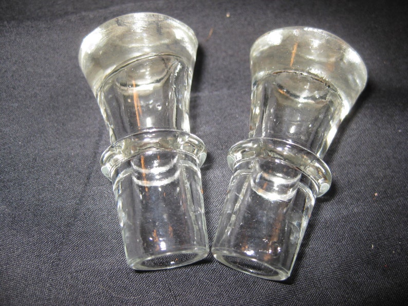 Pair of Mod Orange Blendo mini Cruets with Stoppers Frosted | Etsy