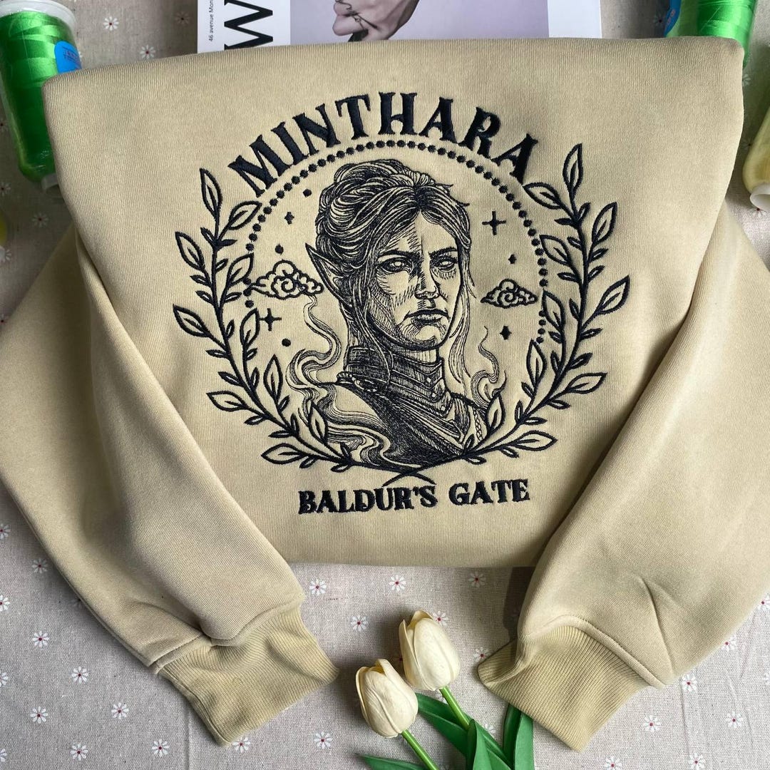 Minthara Embroidered Hoodie, Baldur's Gate 3 Sweatshirt, Minthara ...