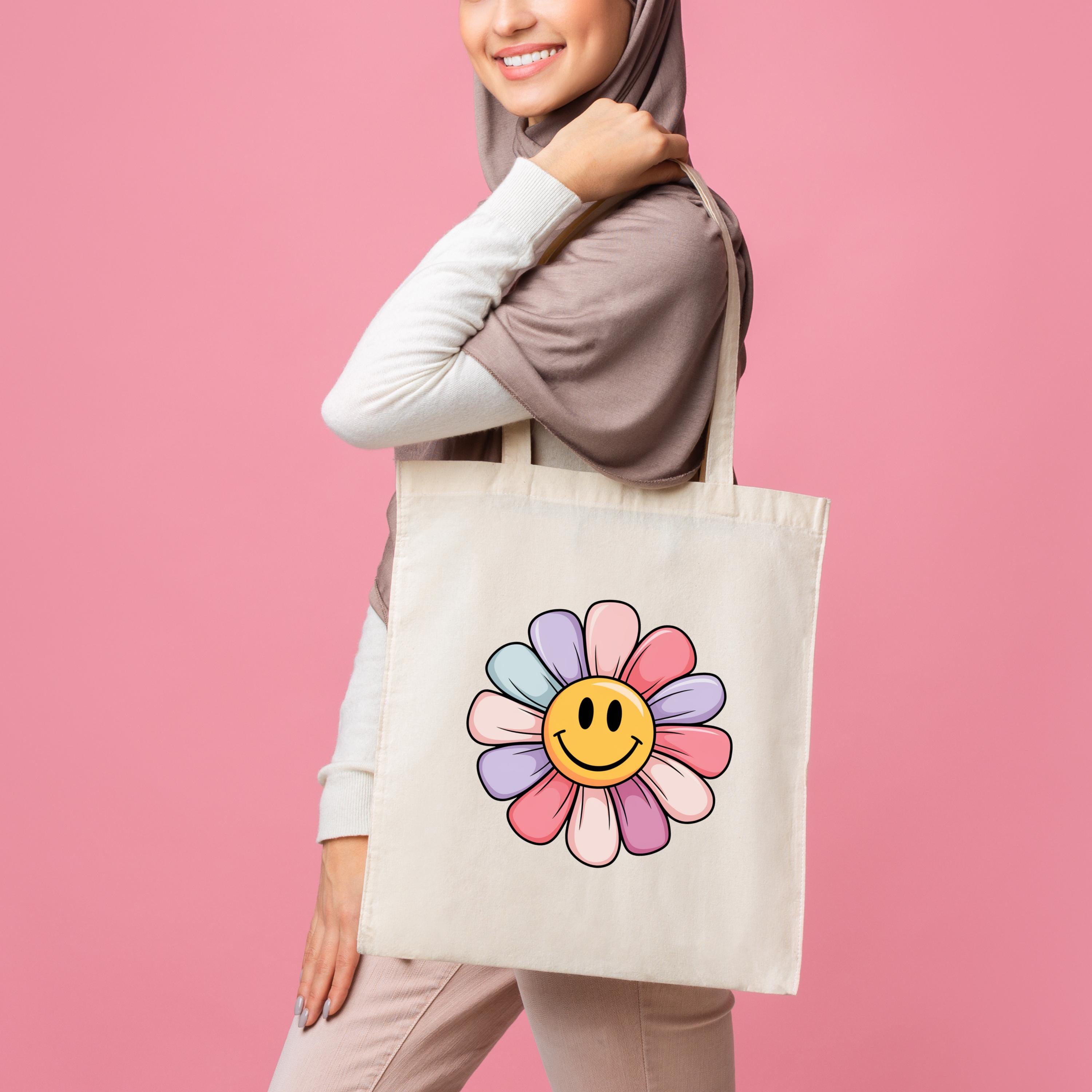 Cute Smiley Face Flower Pastel,happy Face Flower Svg,daisy Svg,smileful ...