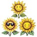 Sunflower Smiley Faces Digital Clipart,happyfaces,smileful Face ...