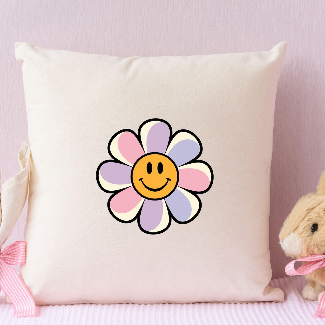 Pastel Smiley Face Flower,cute Smiley Face Flower Pastel,happy Face ...