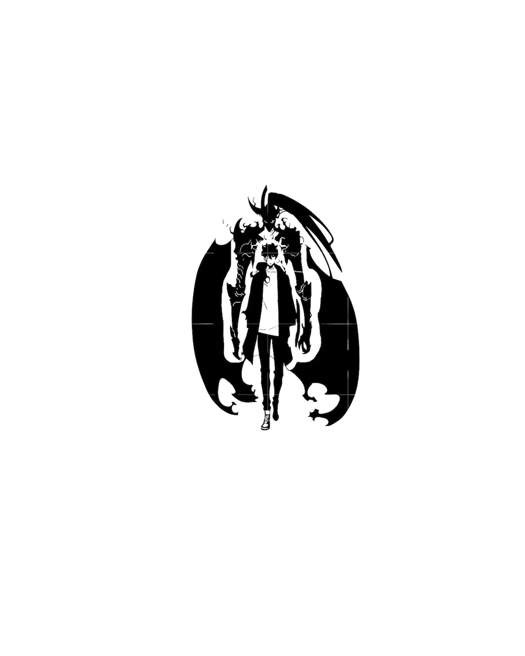 Buy Solo Leveling SVG| Sung Jin-woo Anime Cut File Online in India - Etsy