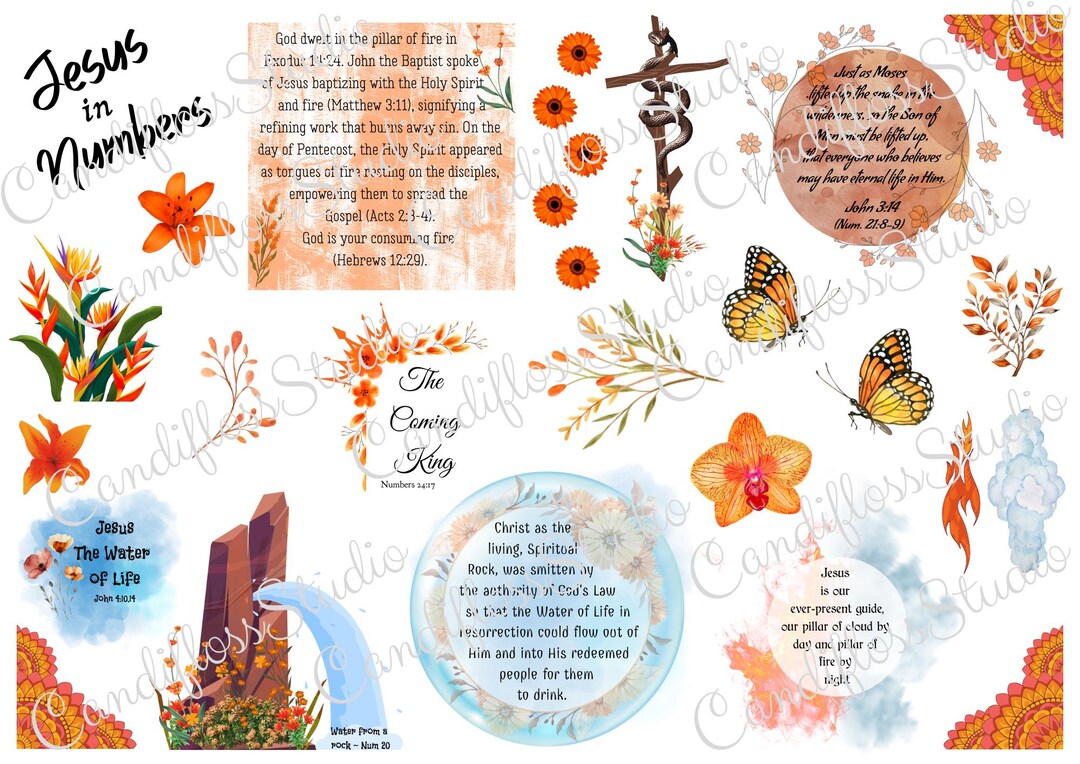 Jesus in Numbers Creative Bible Journaling Digital Printable - Etsy