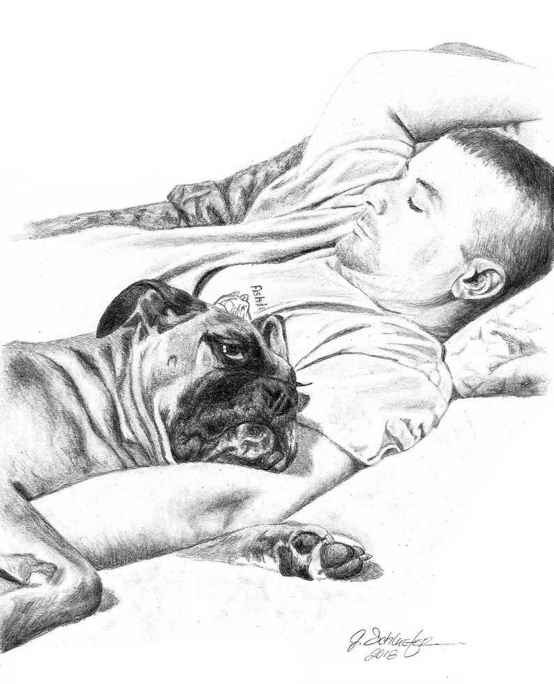 Custom 8x10 Portrait Hand Drawn Graphite Pencil Sketch Art - Etsy