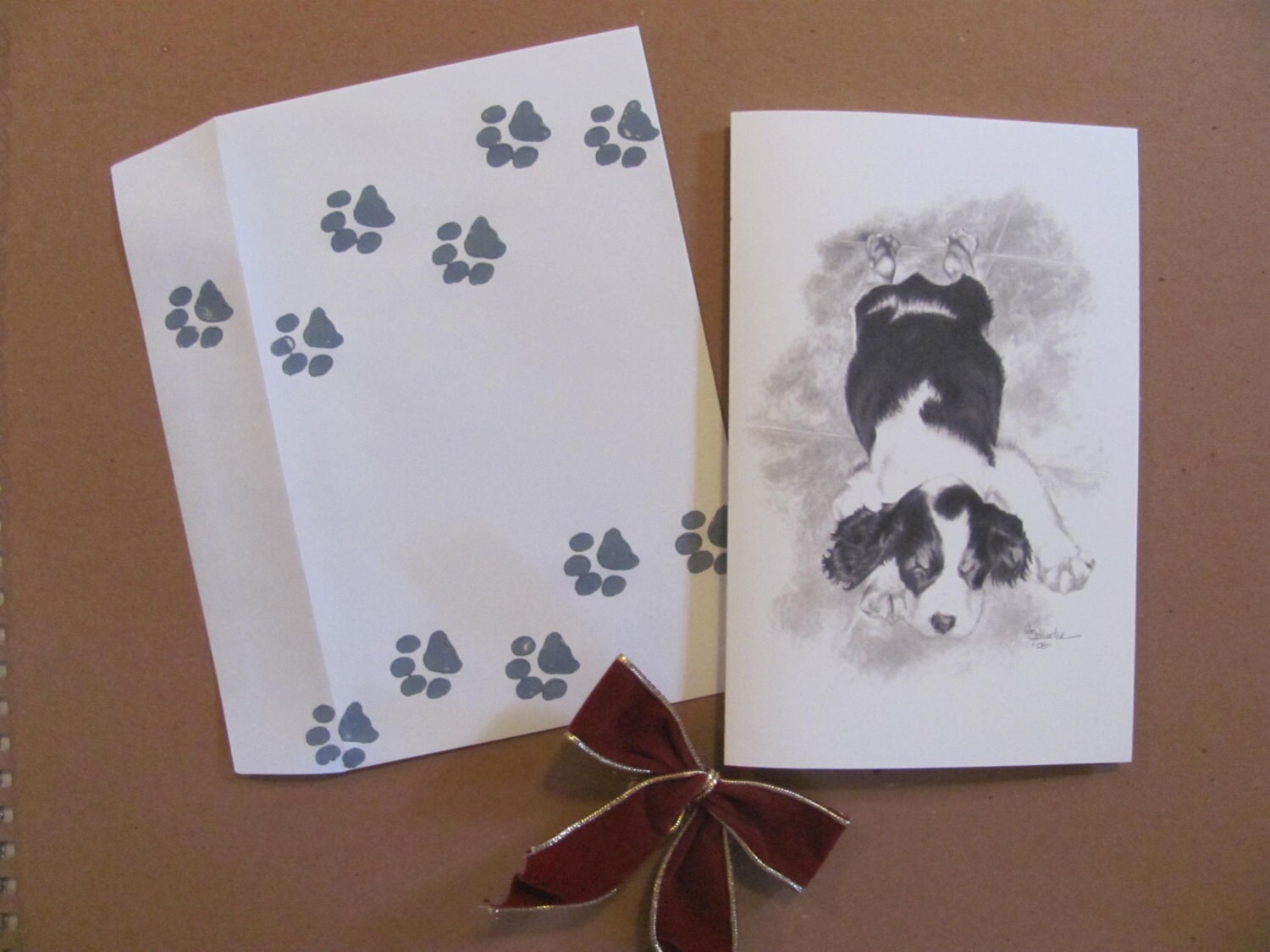 Custom Pet Portrait Gift Certificate/Card for a 5x7 Hand | Etsy