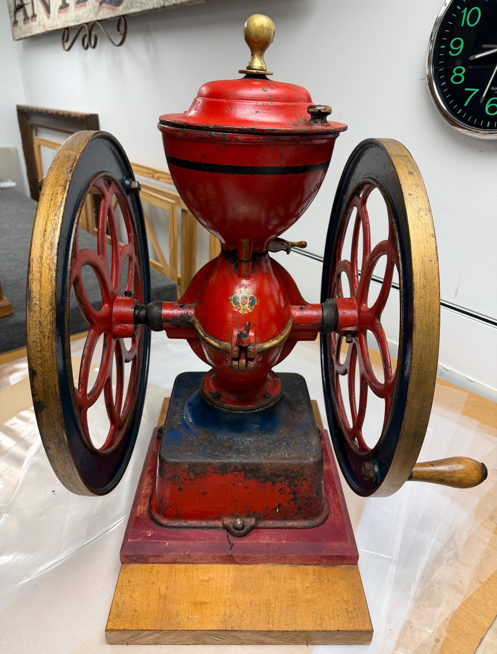 Antique Enterprise Coffee Grinder Philadelphia PA July 12, 1898 13 ...