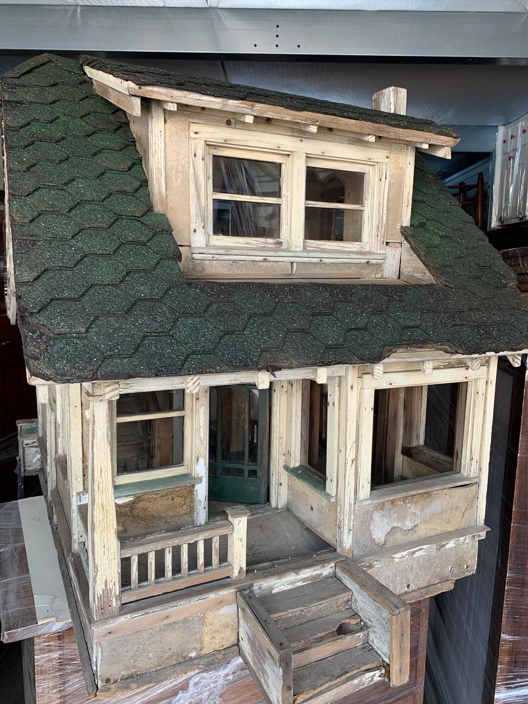 Beautiful Monumental Antique Primitive Model House 31d41w33h Shipping ...