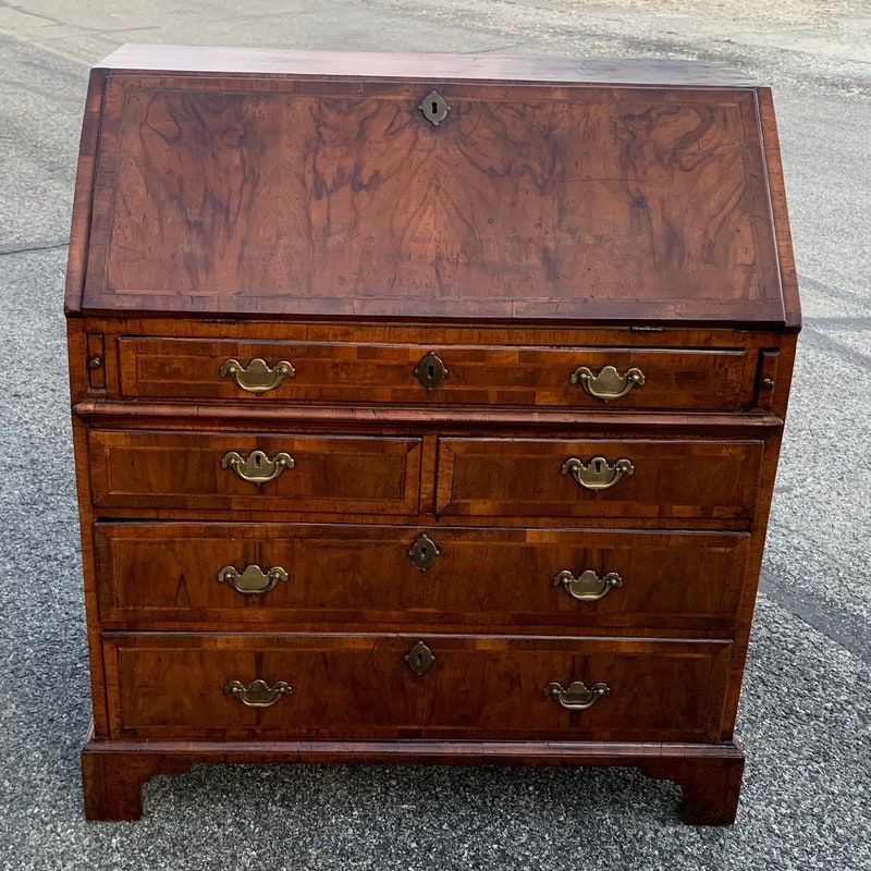 Antique Drop Front Secretary Desk - Etsy
