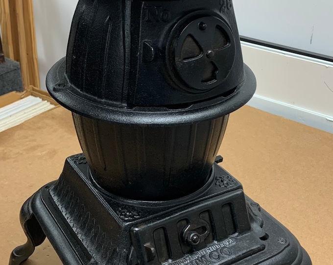 Antique Cast Iron Parlor Stove Umco #28 Boyertown PA 13w15d22h Shipping ...