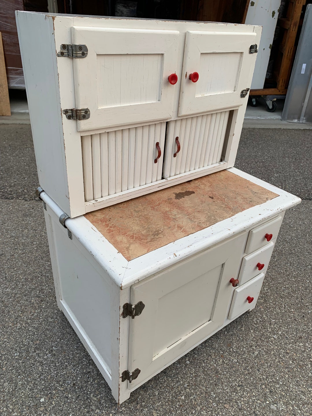 Antique kitchen cabinets with flour bin store
