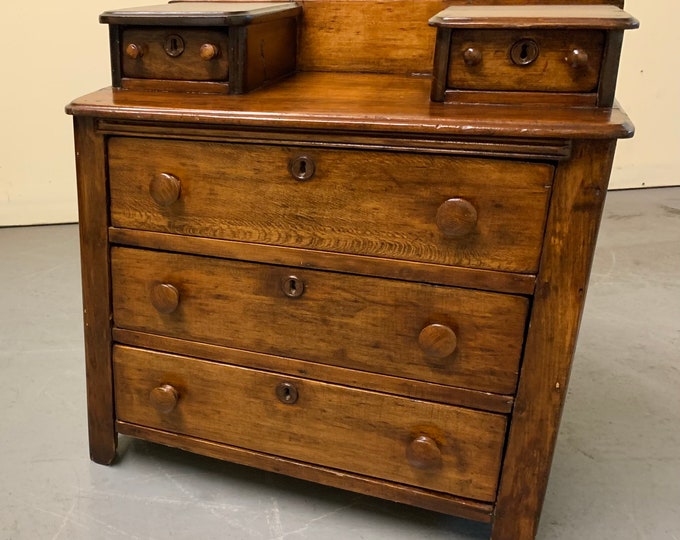 Vintage Rustic Wooden Dresser Farmhouse Decor, Handmade Storage Chest ...