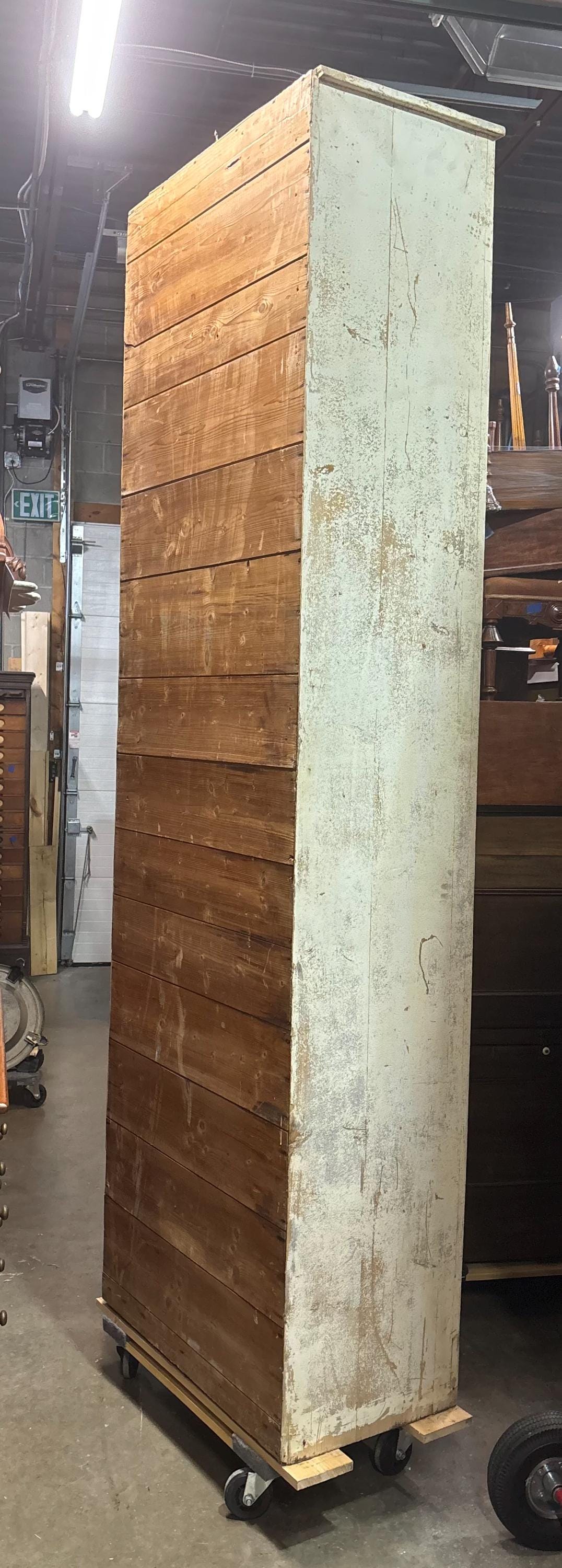 Primitive Monumental Texas Chimney Cupboard 19x33x107 Shipping is Not ...
