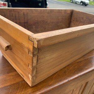 Antique Pine Poplar Bakers Dough Box Chest Sliding Dough Trough ...