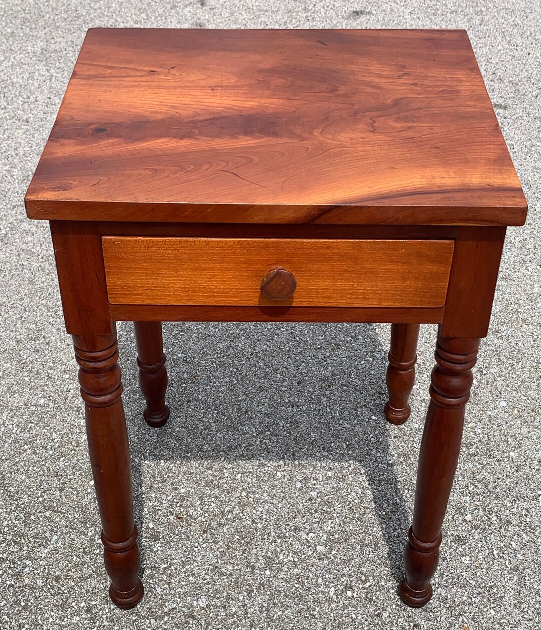 Antique American Cherry One Drawer Stand Table 19W16.5D27H Shipping is ...