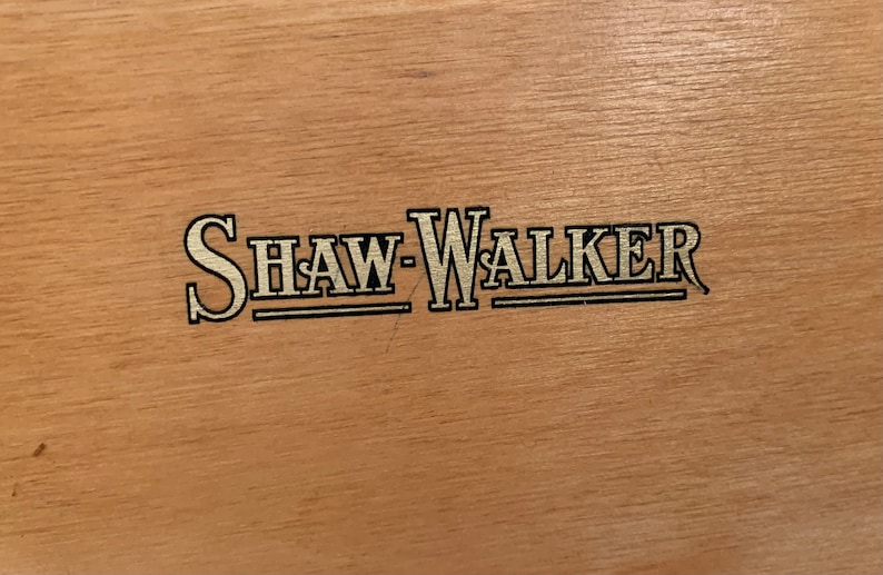 Antique Shaw Walker Arts and Crafts High End Solid Oak Barrister ...