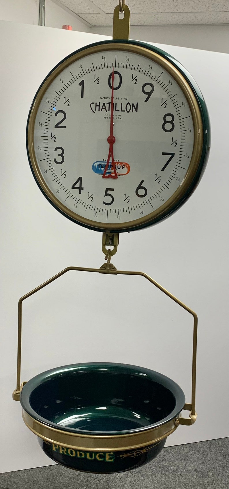 Antique 1933 Chatillon Produce Scale Beautifully Restored 17x3.5x40 - Etsy