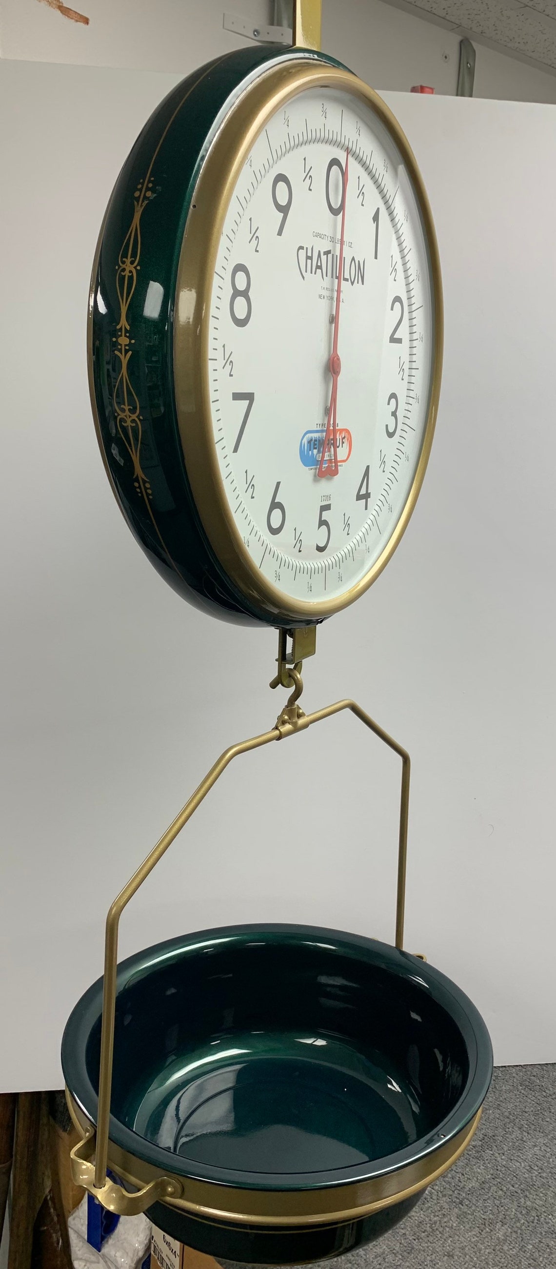 Antique 1933 Chatillon Produce Scale Beautifully Restored 17x3.5x40 - Etsy